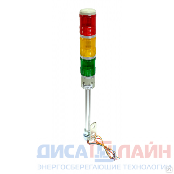 Светосигнальная колонна, 24В AC/DC, LED, красный/желтый/зеленый MT45 ...